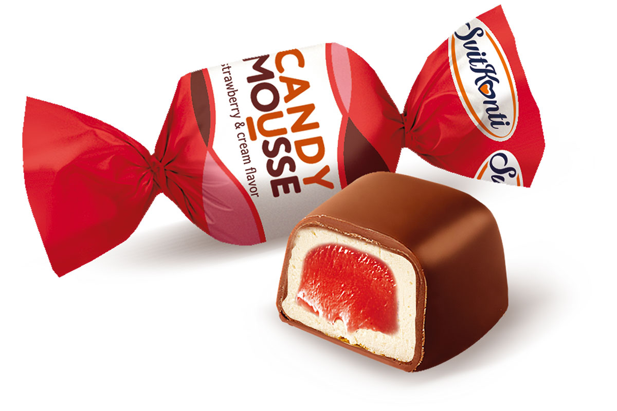 "CANDY MOUSSE" strawberry & cream flavor Сandies — KONTI ...