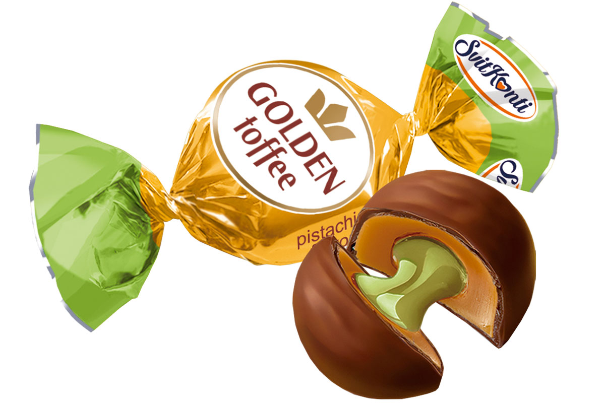 Цукерки "Golden toffee" асорті — «КОНТІ» — Кондитерський бренд