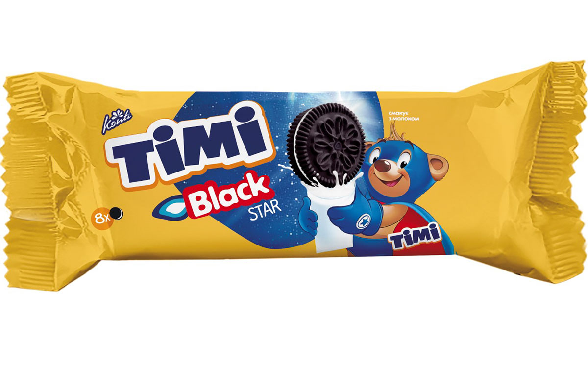 Sweets “Timi” with a taste of banana — KONTI — Confectionery Company